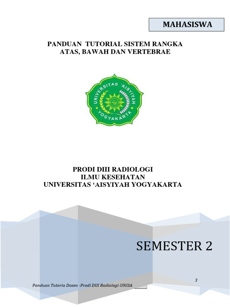 Panduan Tutorial Modul Rangkaatas Bawah Vertebrae | PDF | Karier & Perkembangan | Kesehatan Holistik