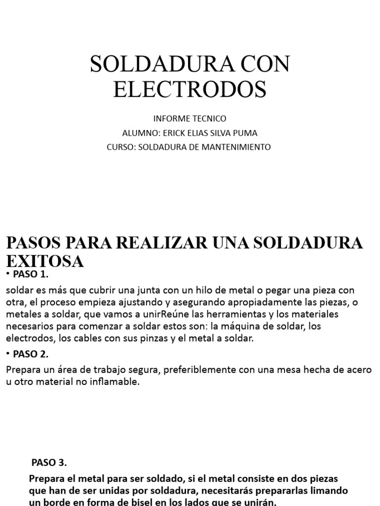 soldadura informe | PDF | Soldadura | Construcción