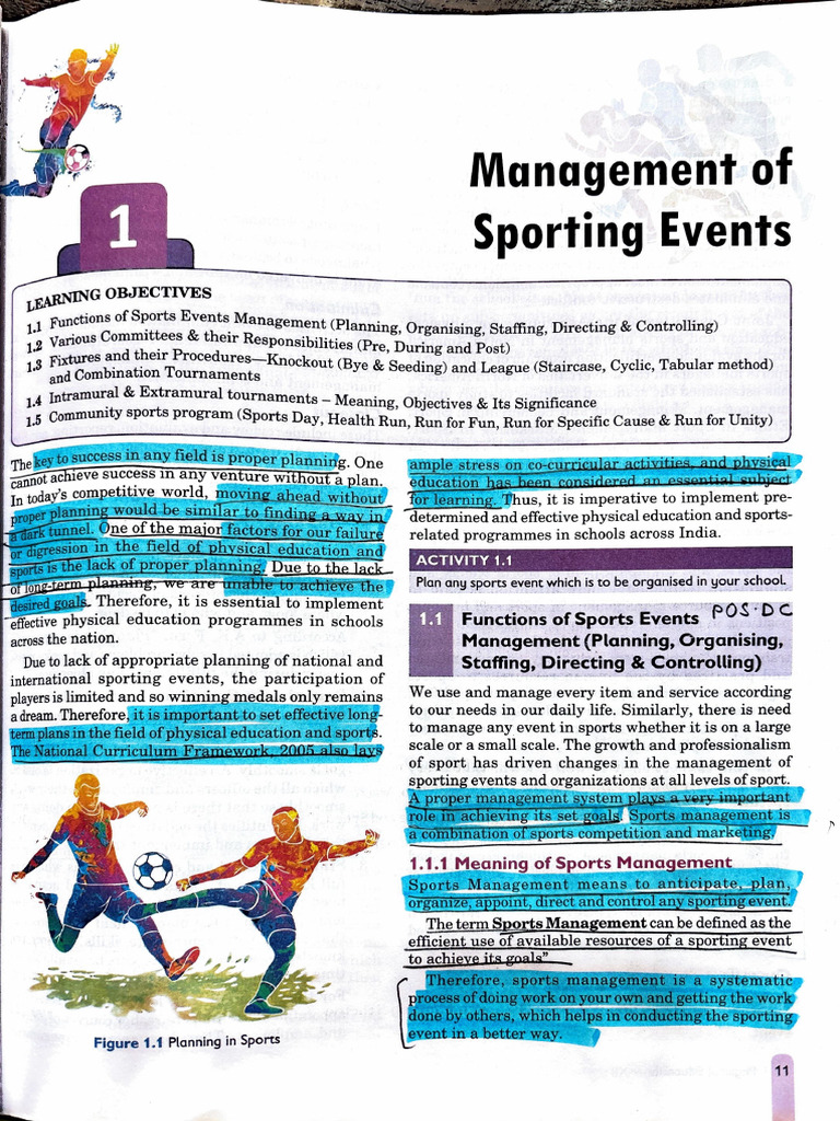 Management of Sporting Events | PDF | Sports | Evaluation
