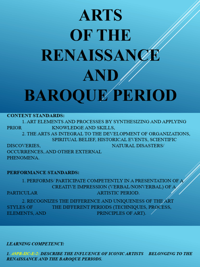 Baroque and Renaissance | PDF | Michelangelo | Renaissance