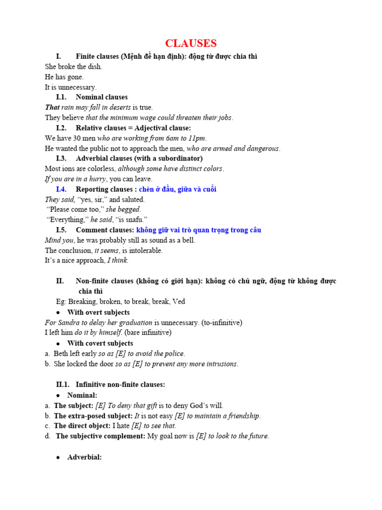 Syntax (Part 3) | PDF | Clause | Language Mechanics