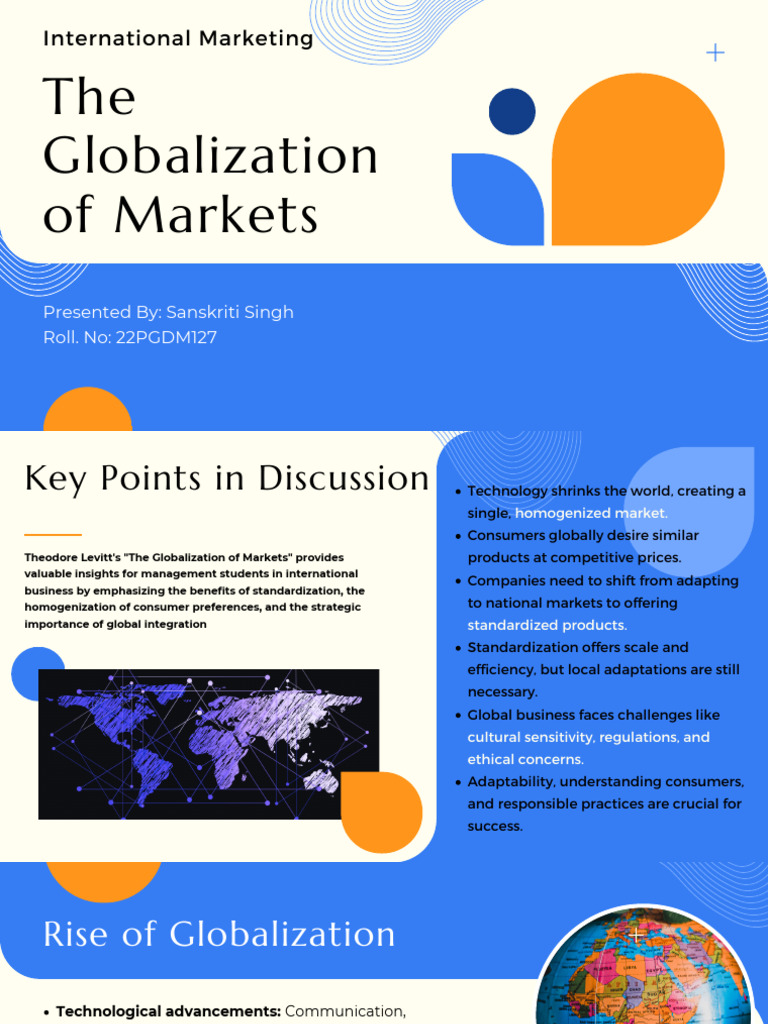The Globalization of Markets | PDF | Globalization | Market (Economics)