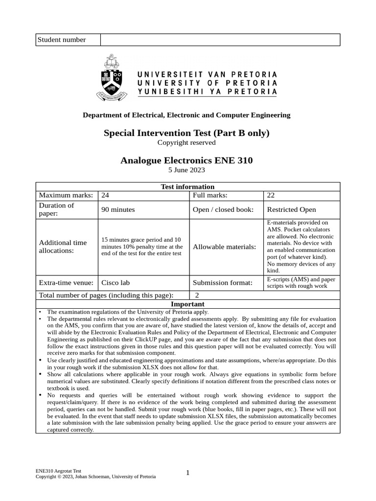 2023ENE310S04 Question Paper Part B | PDF | Electronic Filter | Computer Engineering