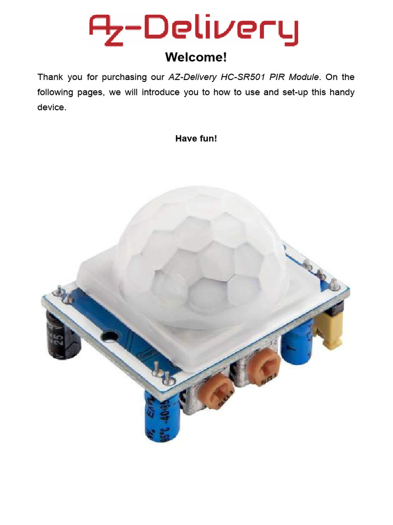 HC-SR501 PIR Sensor - EN | PDF | Power Supply | Sensor