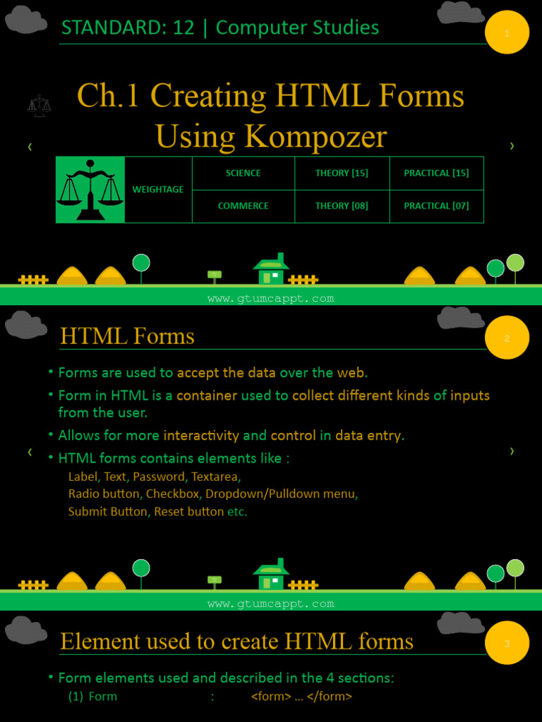HTML Forms & Kompozer Guide | PDF | Business | Computers