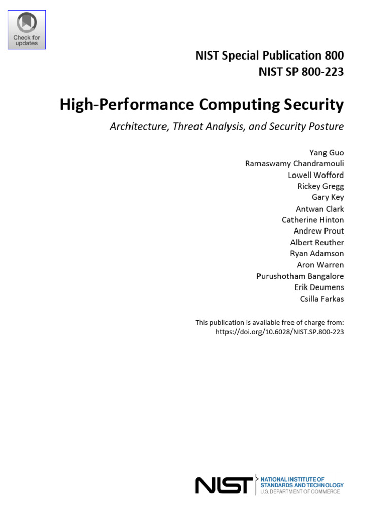 NIST.SP.800-223 | PDF | Computer Network | Security