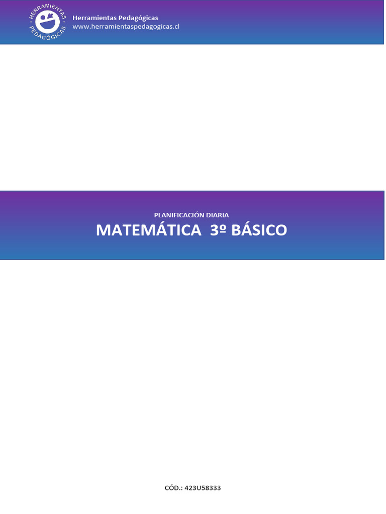 Matemáticas Creativas 3º Básico | PDF | Aprendizaje