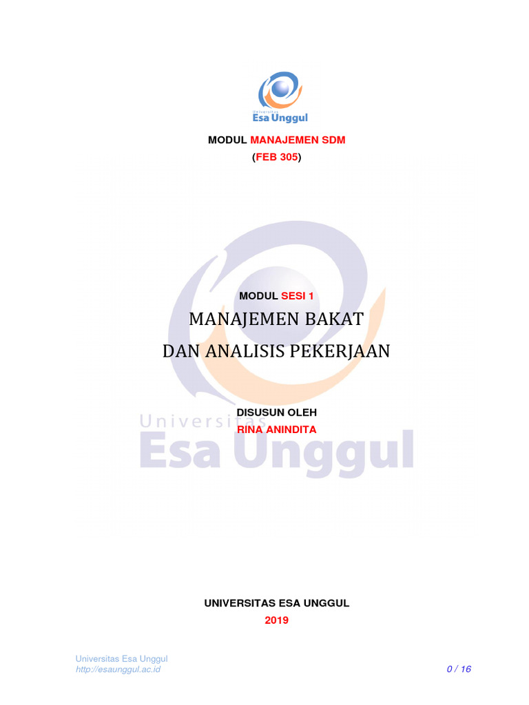 Modul MSDM 2 Baru | PDF