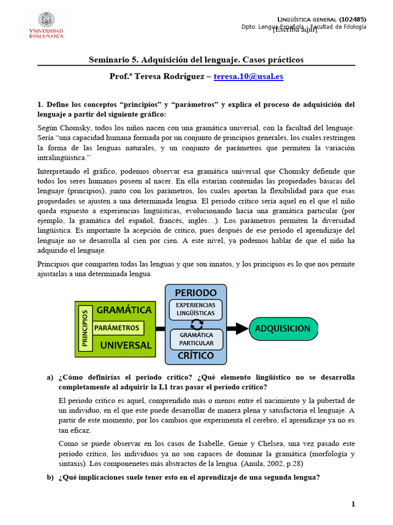 Adquisición Del Lenguaje (Casos Prácticos) | PDF | Aquisición de idioma ...