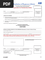 IESL-Membership Application Form PDF | PDF | Government | Business
