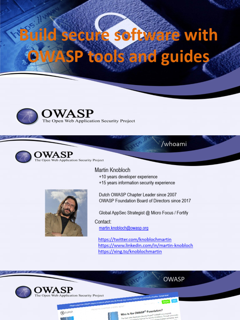 OWASP Develop Secure Software With OWASP 20210902 | PDF ...
