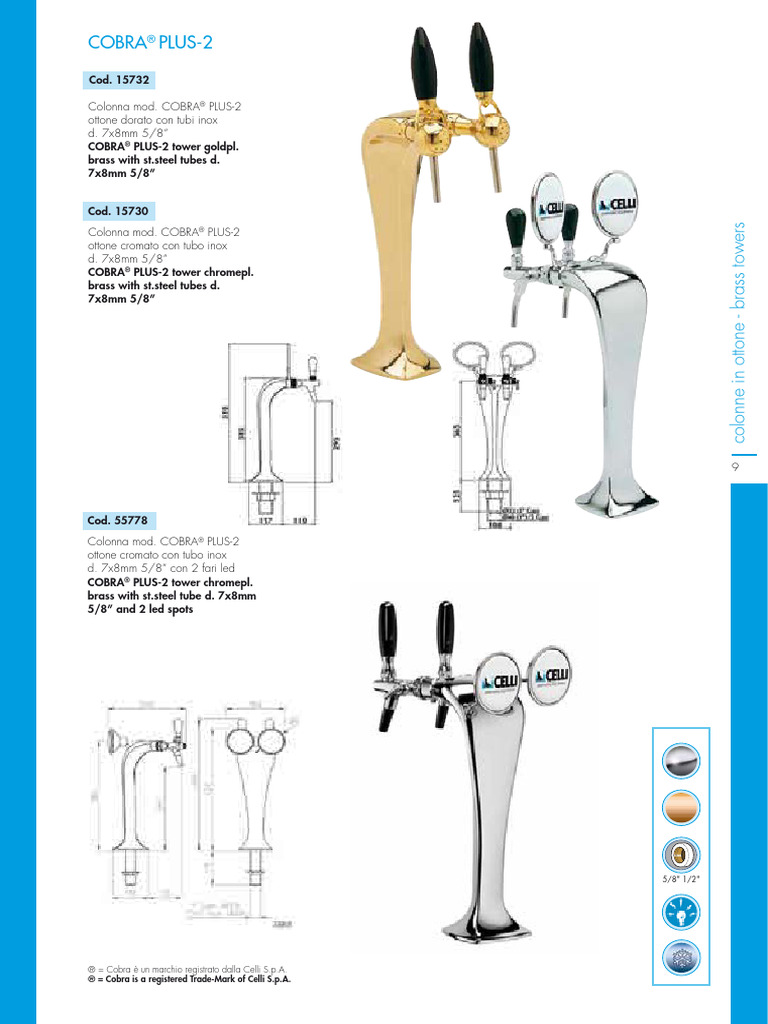 Celli-beer-dispense-towers-Cobra Plus-2 | PDF