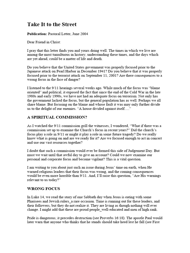 June 2004 - Take It To The Street | PDF | Social Science | Religion ...