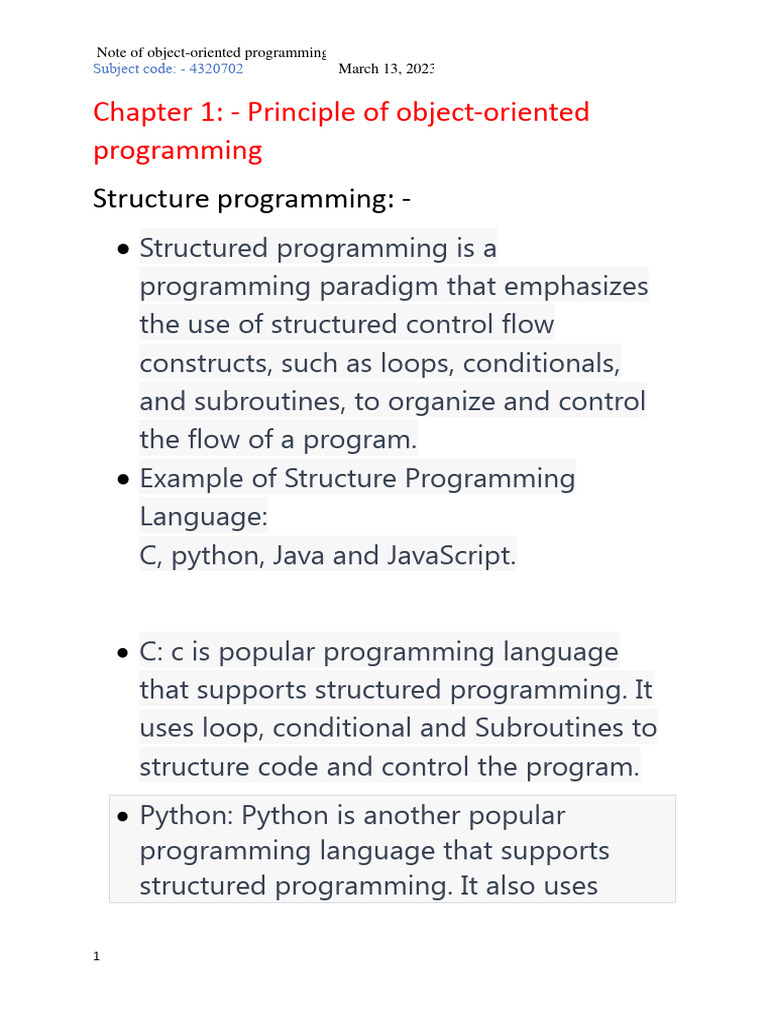 Principles of Structured Programming | PDF | Computers