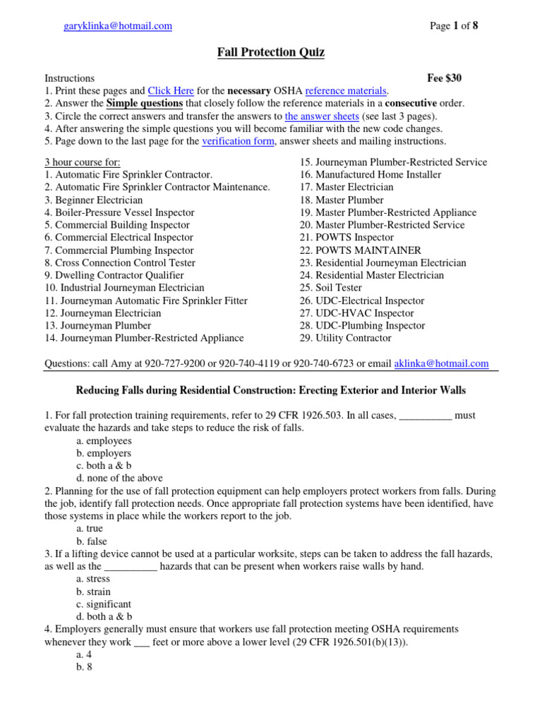 Fall Protection | PDF | Safety