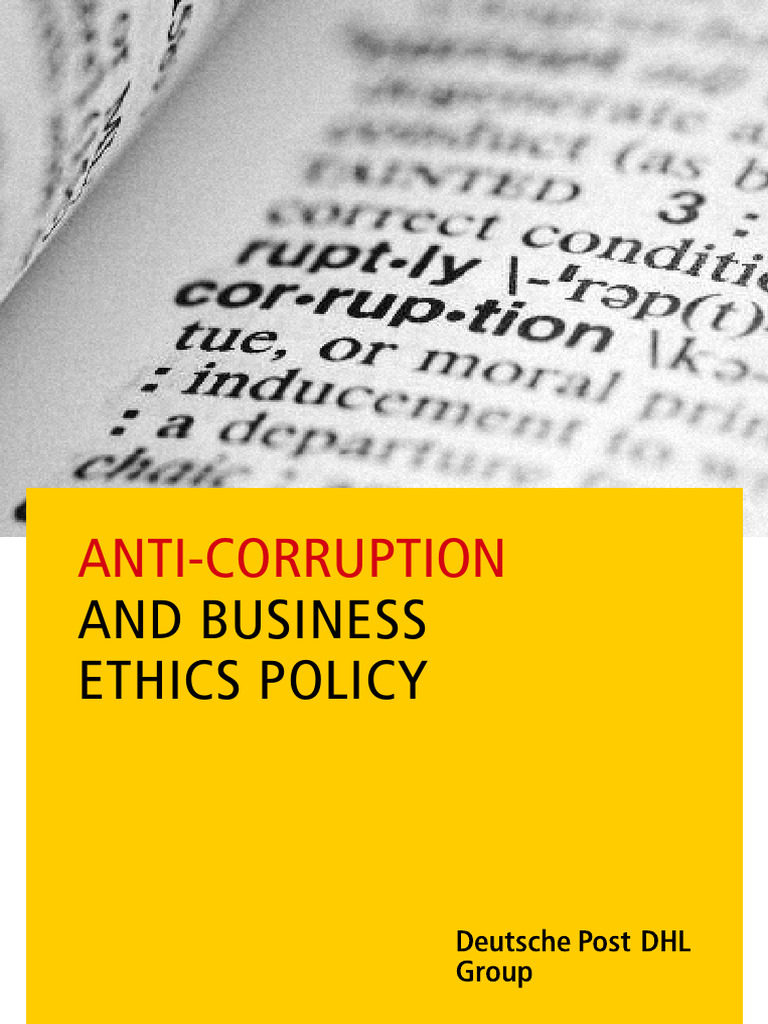 DPDHL Anti-Corruption & Business Ethics Policy | PDF | Conflict Of Interest | Business