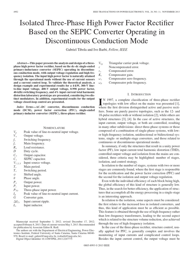 Tibola 2013 | PDF | Rectifier | Power Electronics