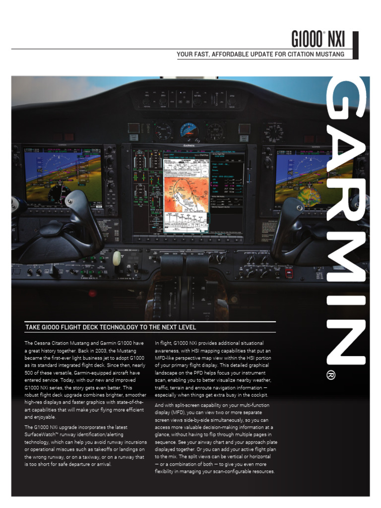 G1000 NXi Cit Mustang | PDF | Aviation | Aircraft