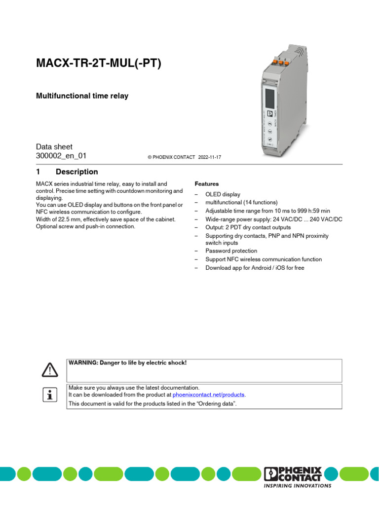 phonix relay manual | PDF | Relay | Bipolar Junction Transistor