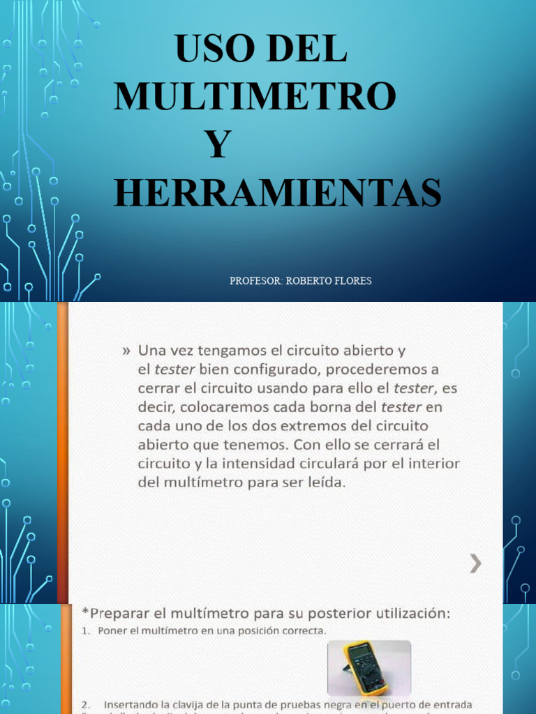 Uso Del Multimetro | PDF