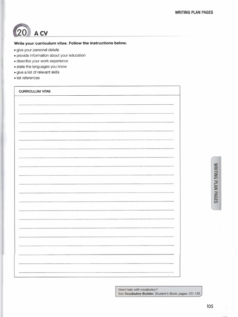 AF WRITING A CV 2 | PDF