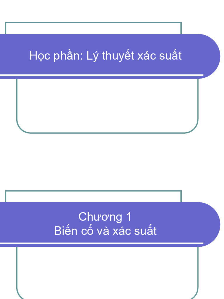 Lý thuyết xác suất | PDF