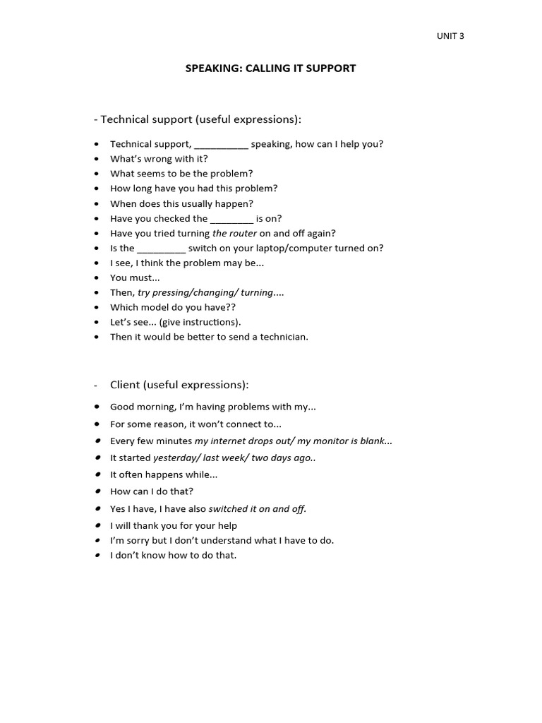 Speaking Task Troubleshooting Problems | PDF Speaking Task Troubleshooting Problems | PDF