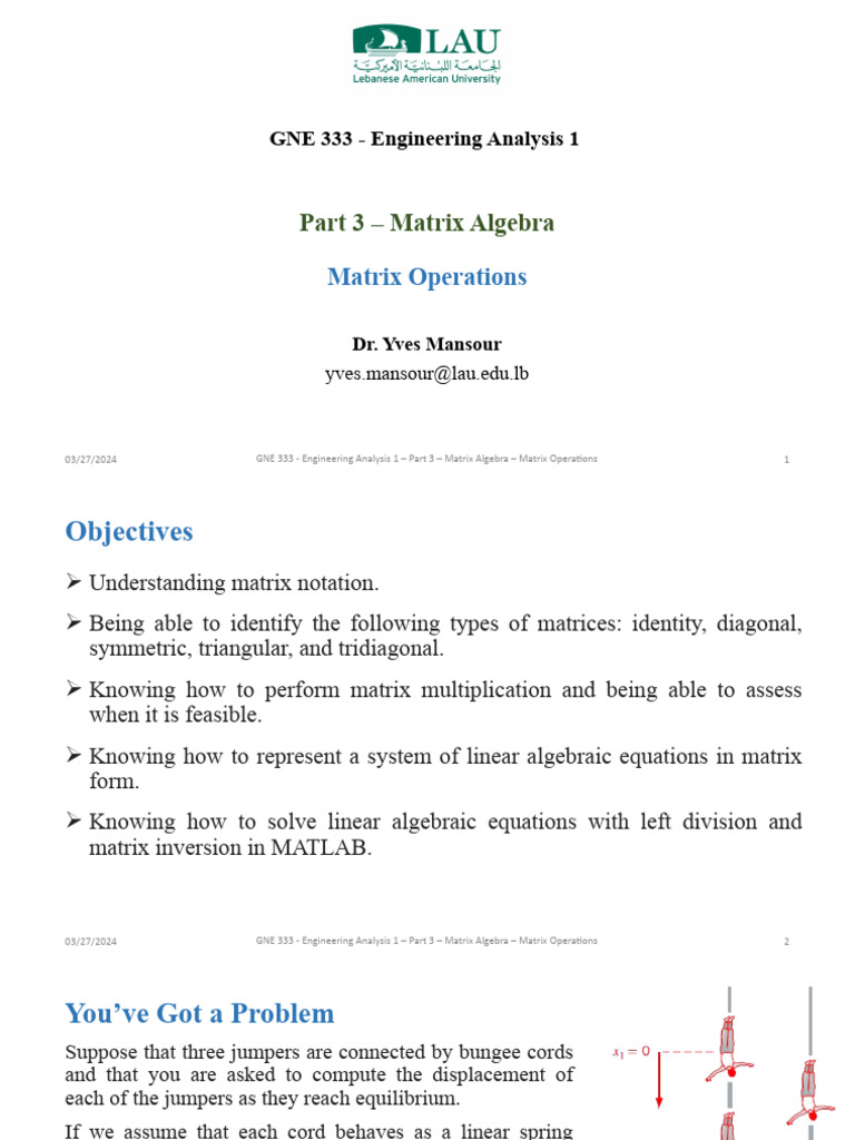 Part 3 Matrix Algebra Matrix Operations Pdf Matrix Mathematics