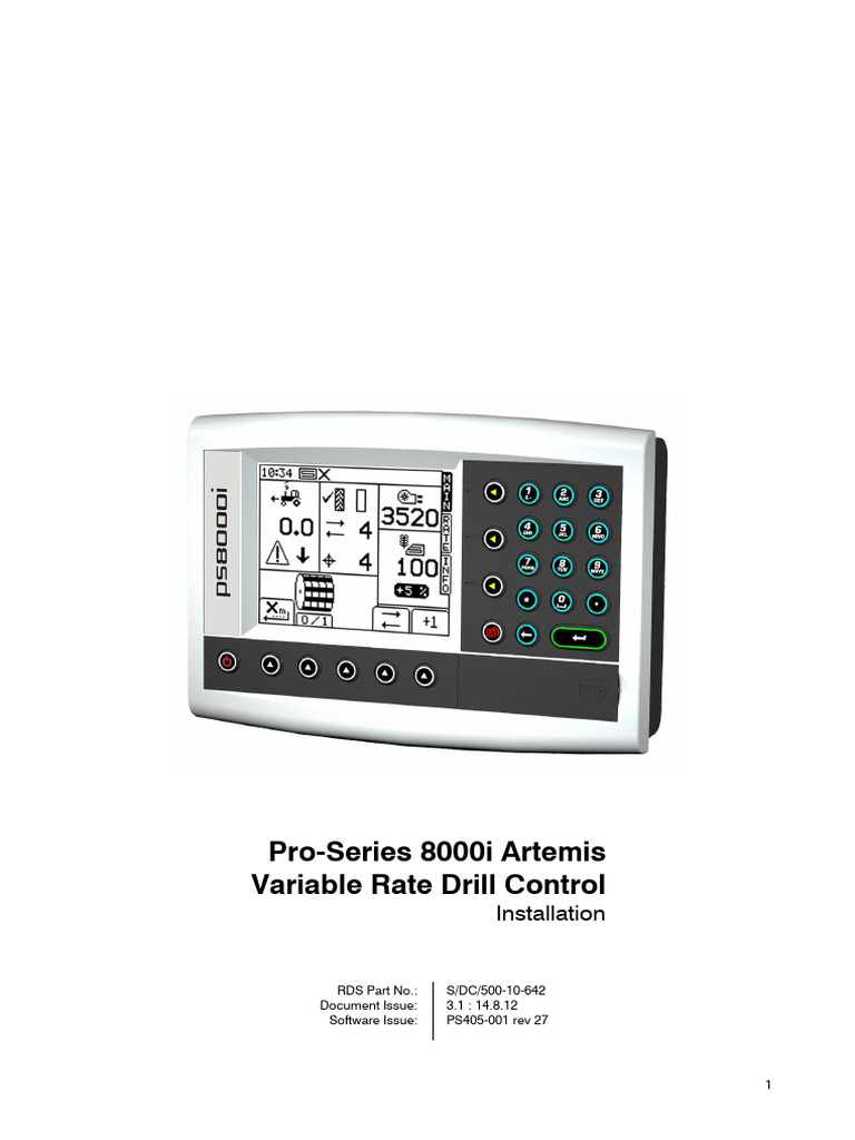 uk642310 - Pro-Series 8000i Artemis - Installation | PDF | Electric ...