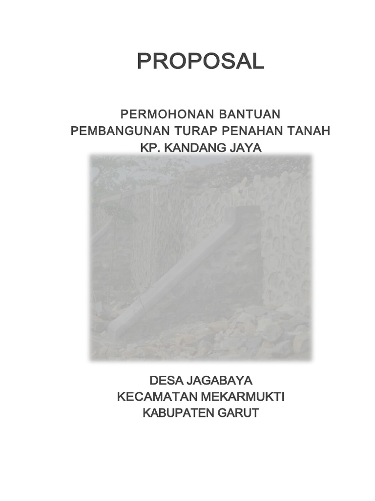 Proposal TPT Kandang Jaya Jagabaya | PDF