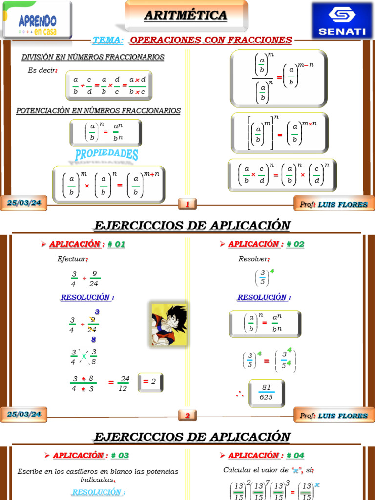 Operaciones con Fracciones: Guía Práctica | PDF