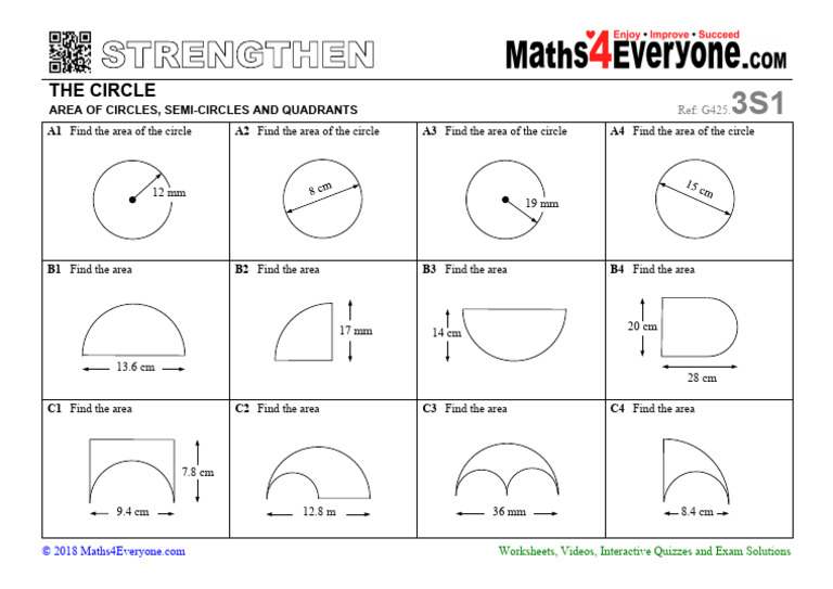 circles-area_worksheet | PDF
