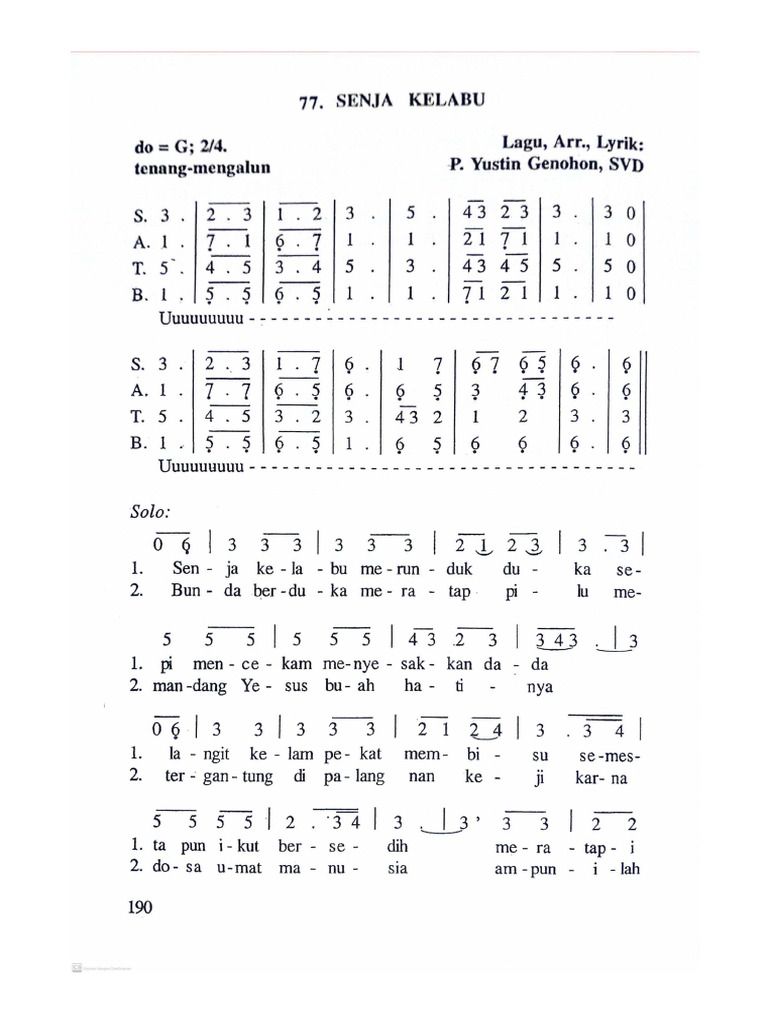 Senja Kelabu-P. Yustin Genohon, SVD | PDF