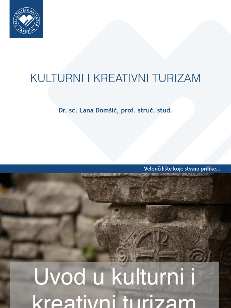 Uvod U Kulturni I Kreativni Turizam | PDF