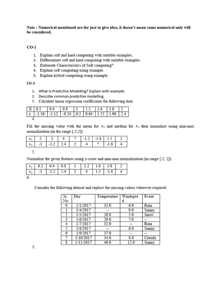 Imp Questions for Ci_update | PDF | Statistical Classification | Algorithms And Data Structures