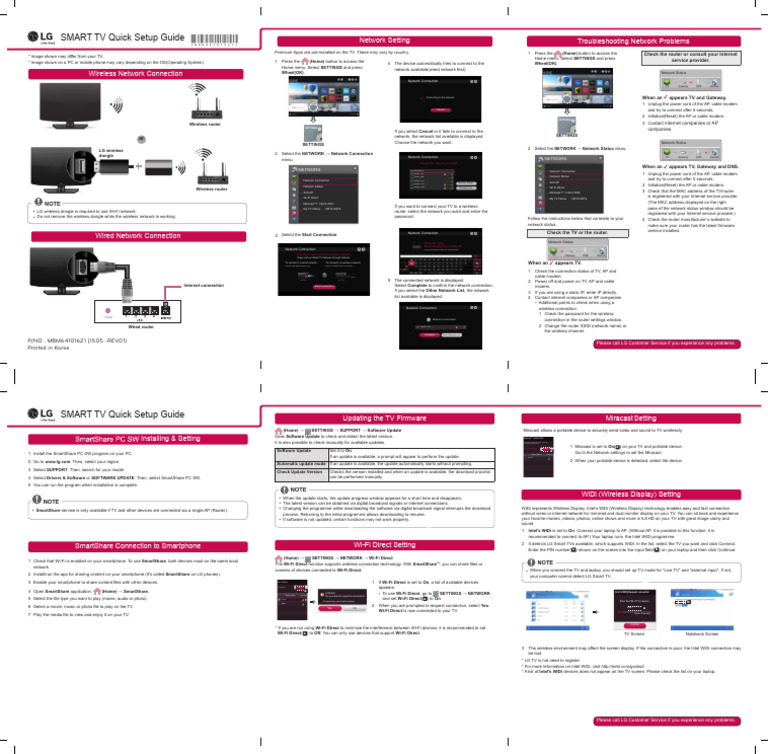 55 INCH LG TV Instructions | PDF | Wi Fi | Smartphone