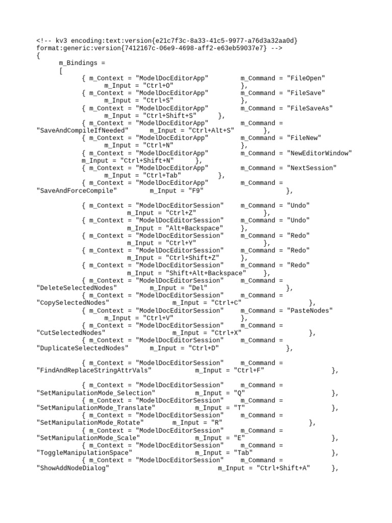 ModelDoc Editor Shortcuts Guide | PDF | Tornadoes