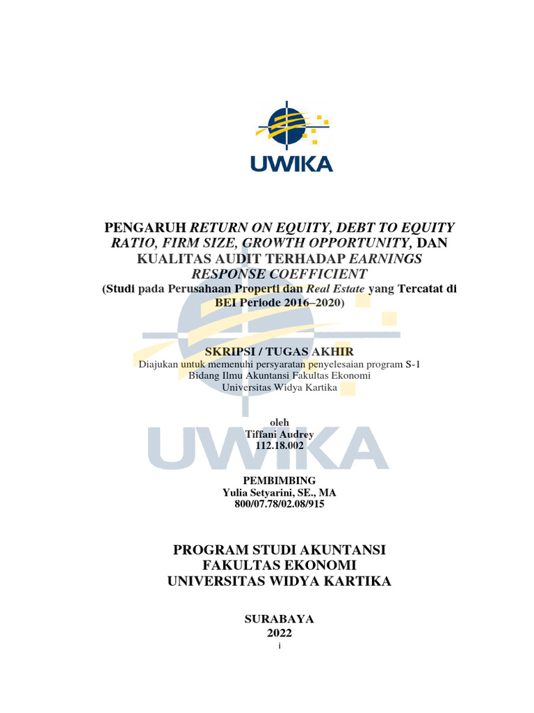 Skripsi Tiffani Audrey 112.18.002!1!16 - WTR | PDF