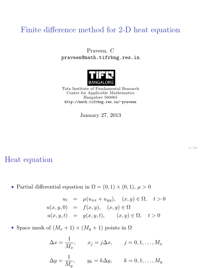 Heat 2d | Download Free PDF | Mathematics Of Computing | Differential ...