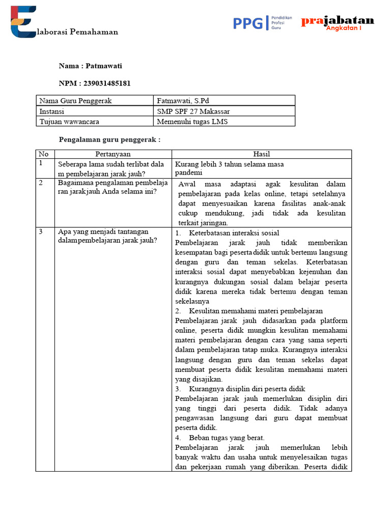 Elaborasi t6 Tekno | PDF