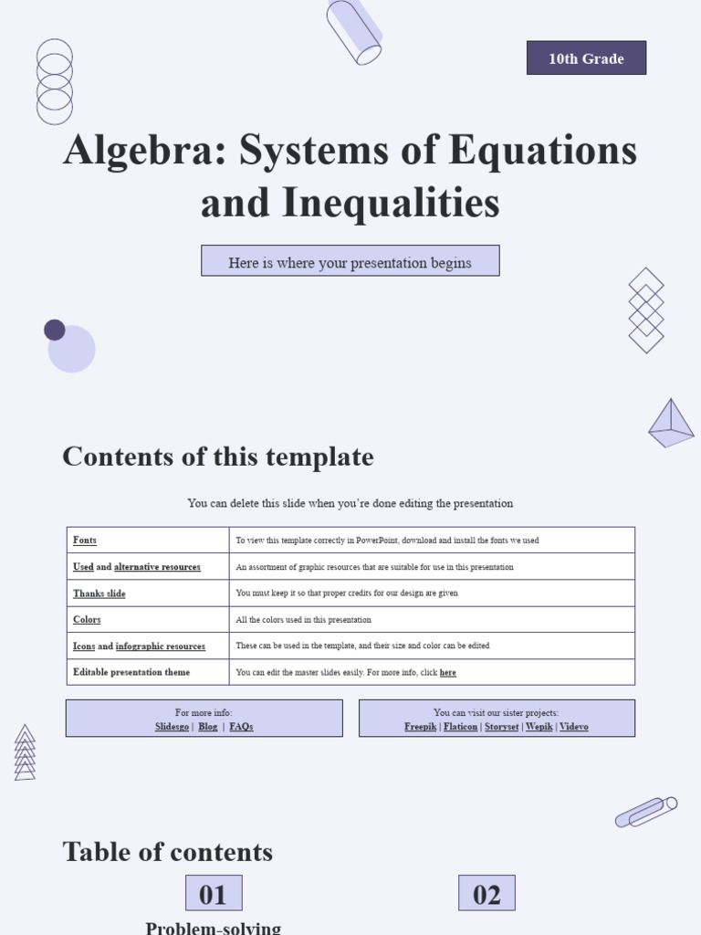 Algebra: Equations and Inequalities | PDF | Mathematics | Mathematical ...