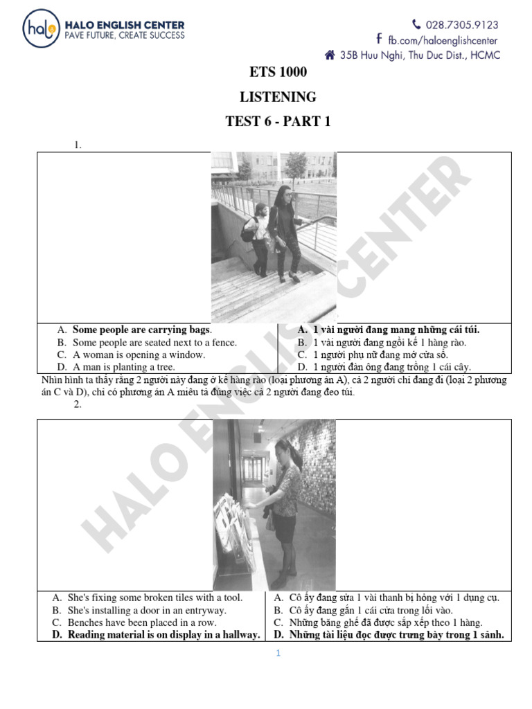 ETS 1000 - Test 6 - LC | PDF