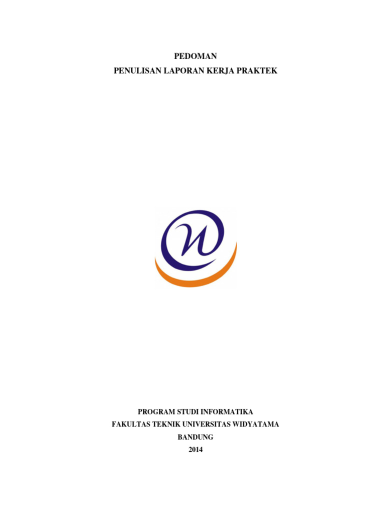 Panduan Penulisan Laporan Kerja Praktek | PDF
