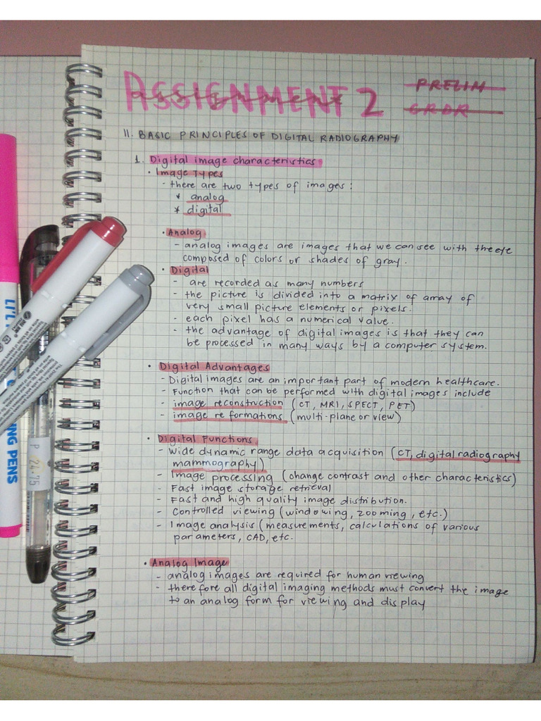 Basic Principles of Digital Radiography | PDF