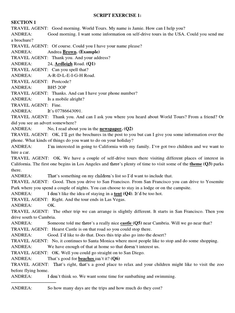 Exercise Script | PDF