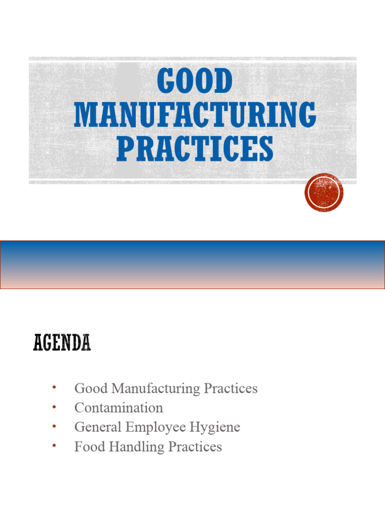 Ard Food Safety Training Good Manufacturing Practices Presentation ...