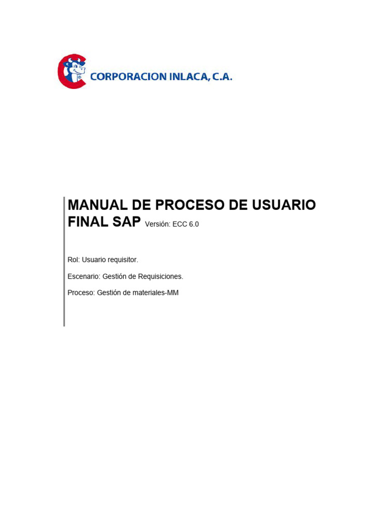 Escenario Gestión de Requisiciones (Usuario Requisitor) | PDF ...