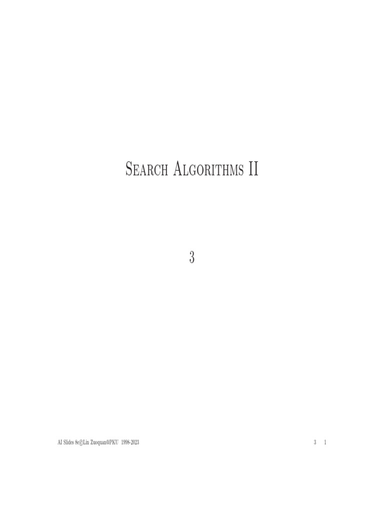 3 AI - Search III | Download Free PDF | Mathematical Optimization | Algorithms And Data Structures