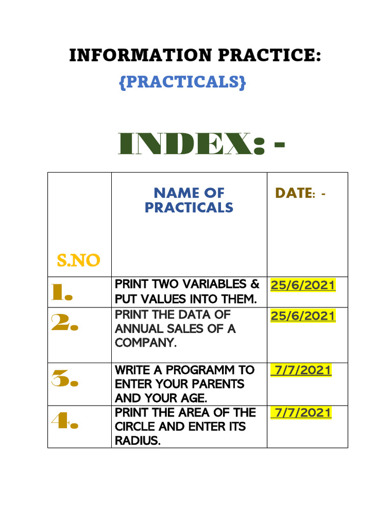 Ip Practicals - Copy1 | Download Free PDF | Control Flow | Computer Engineering
