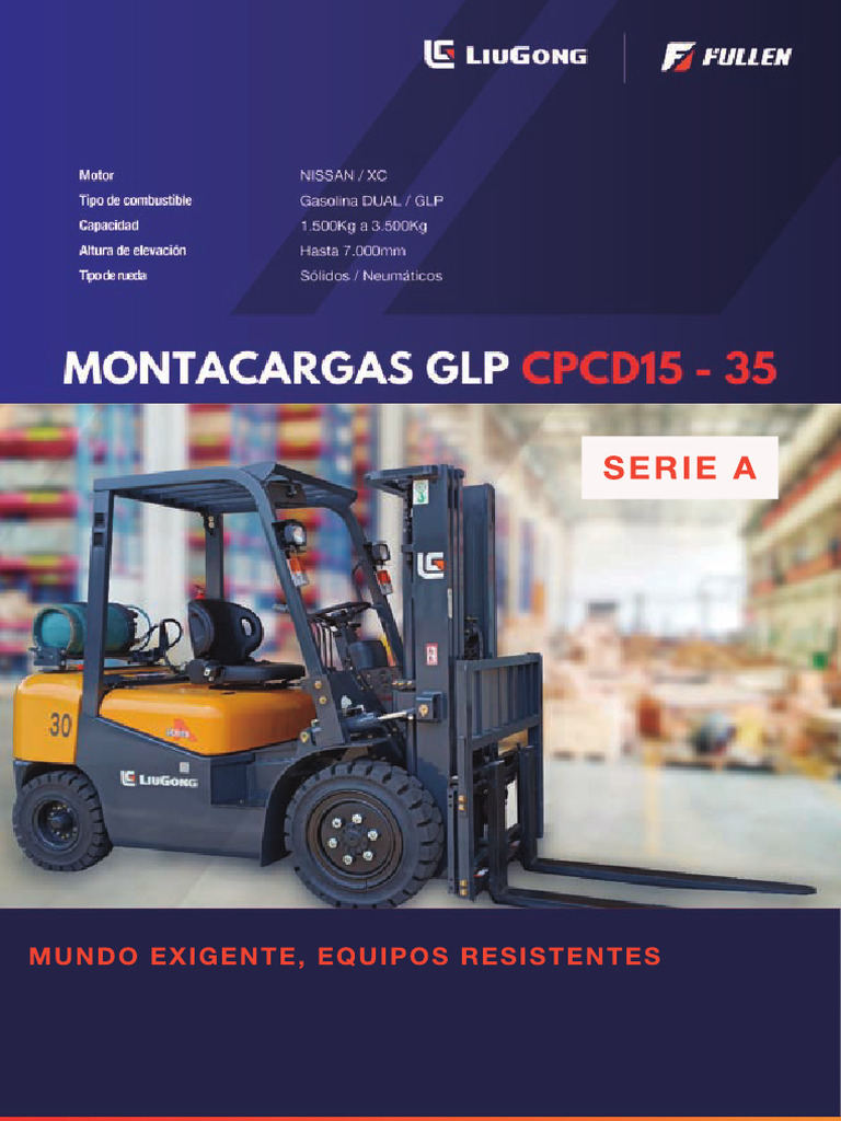 Ficha Técnica - CPCD15-35-A - Dual Gas | PDF | Factores humanos y ergonomía | Ingeniería